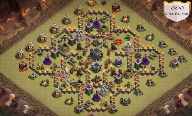 10 Best TH9 Hybrid Base Links 2023 (New Anti Everything) - COC Bases