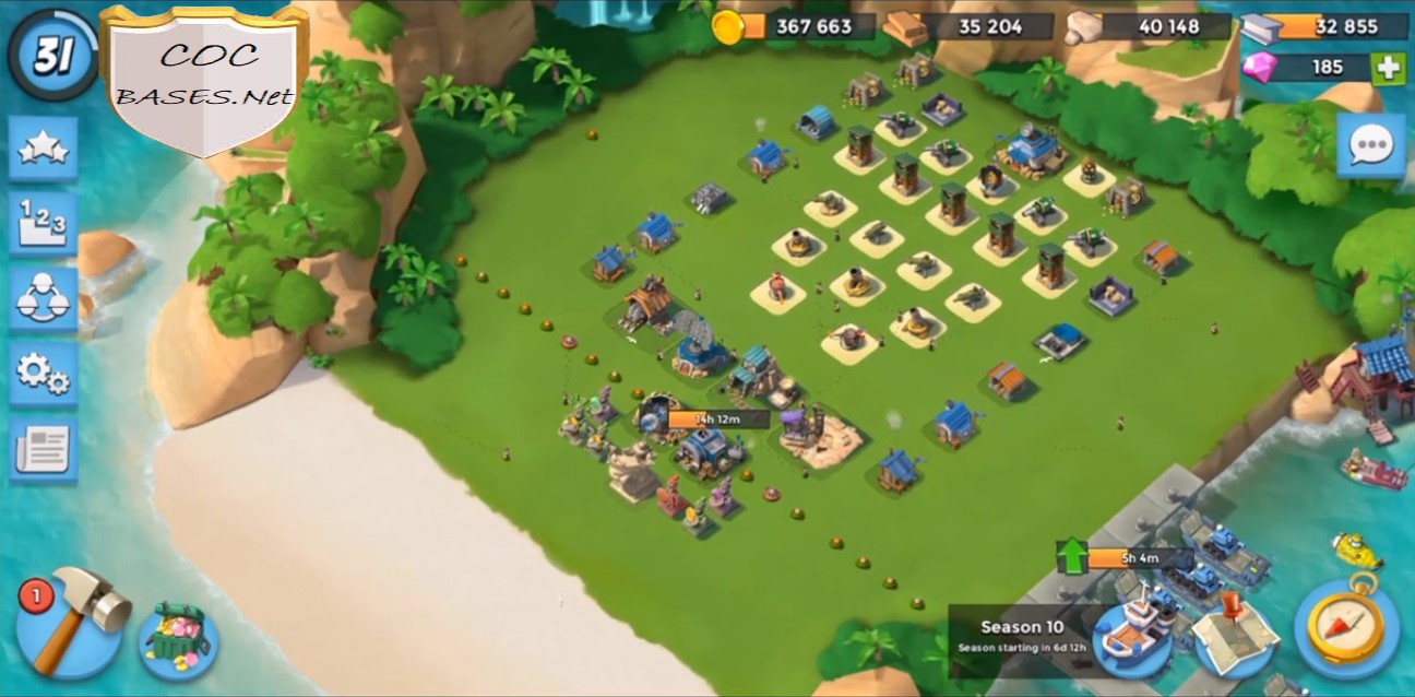 10+ Best Boom Beach HQ 13 Layouts 2024 - cocbases.net
