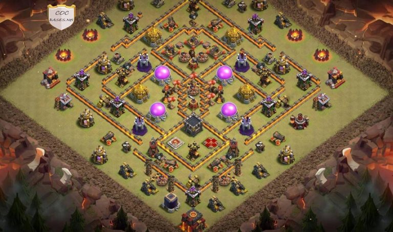 250+ Best TH10 War Base Links 2025 (Anti 3 Stars) - cocbases.net