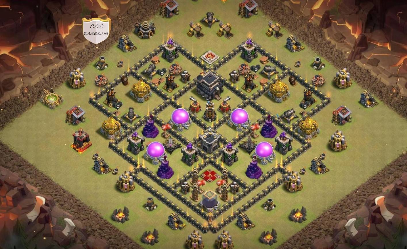 140+ Best TH9 Farming Base Links 2025 (Loot Protection) - cocbases.net