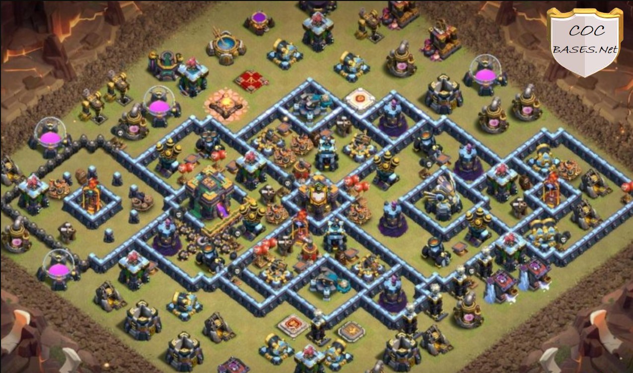 250+ Best TH14 Base Links 2025 (War, Farming, Trophy, Hybrid) - cocbases.net