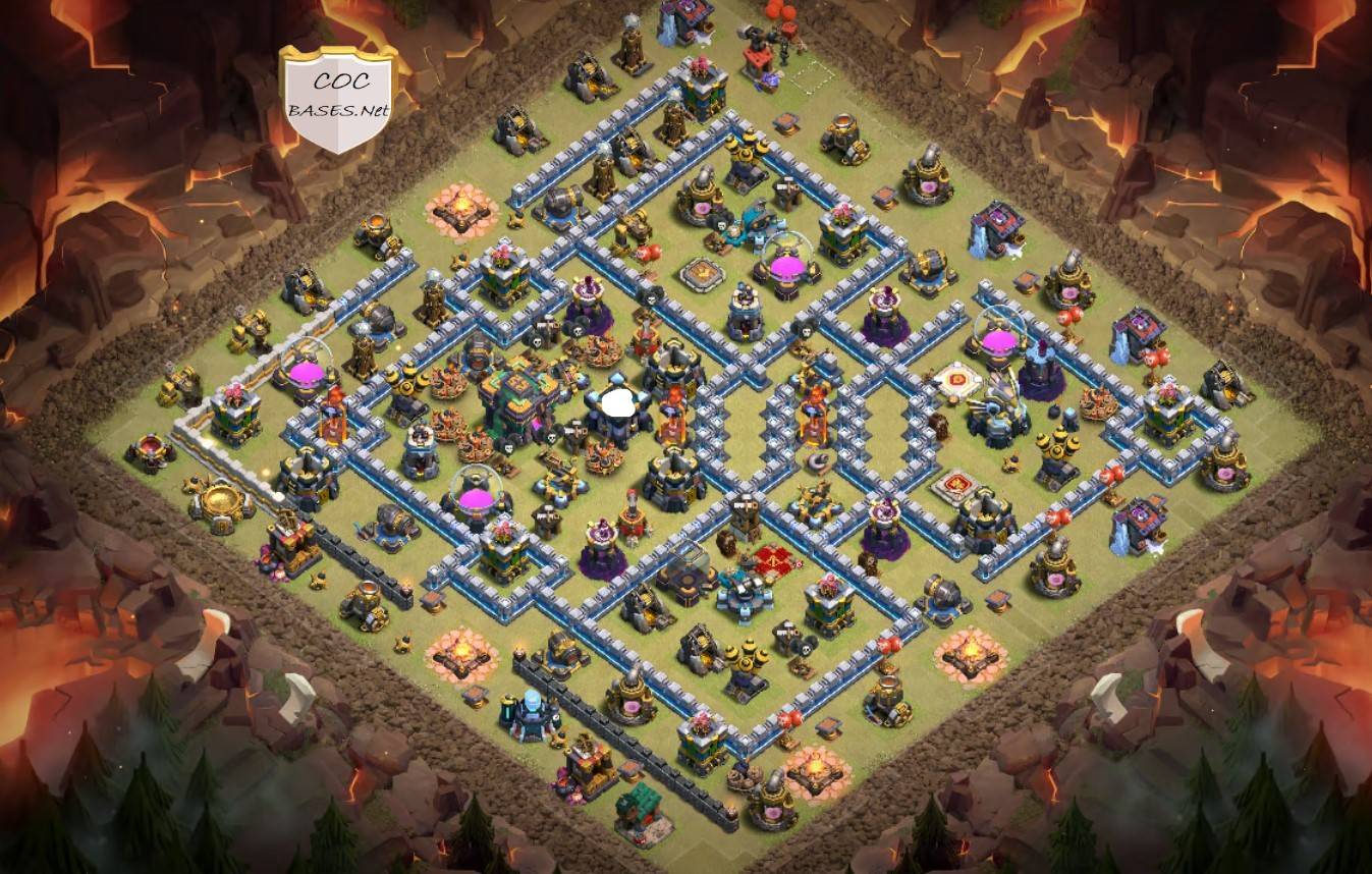255+ Best TH14 War Base Links 2025 (Anti 3 Stars) - cocbases.net