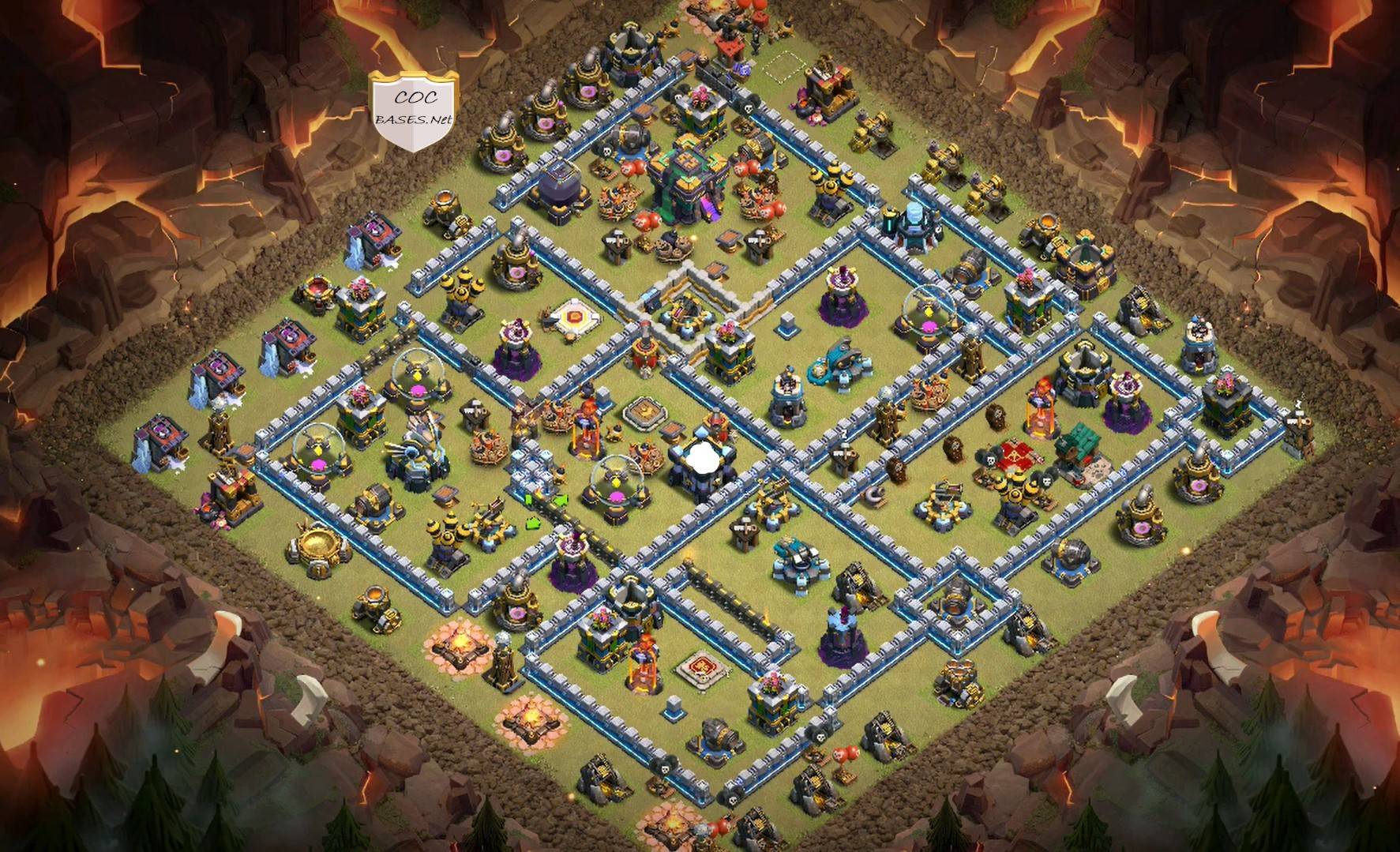 255+ Best TH14 War Base Links 2025 (Anti 3 Stars) - cocbases.net